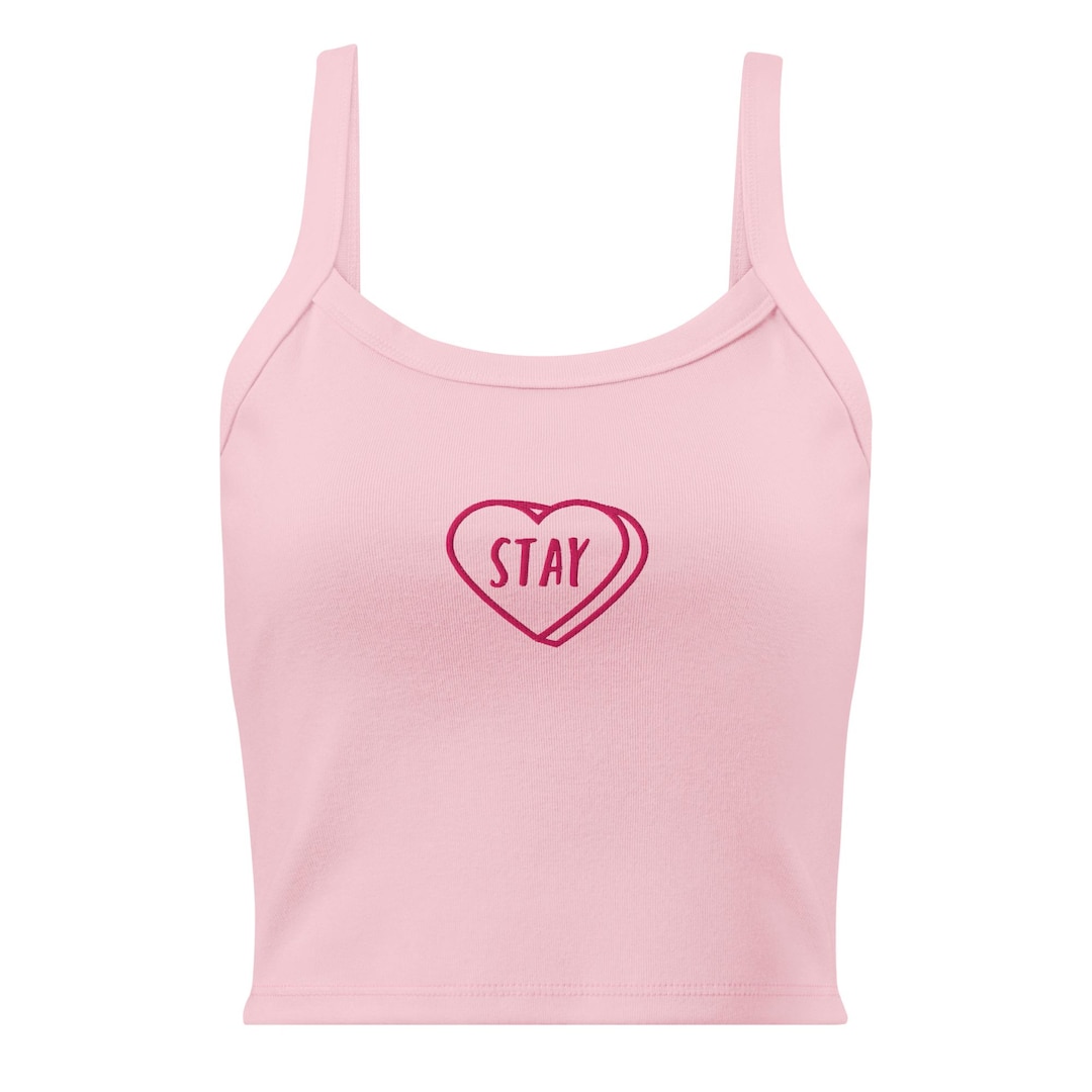 Stray Kids SKZ Stay Heart Candy Embroidered Cropped Tank Top - Etsy