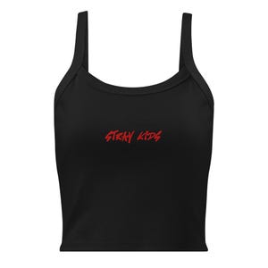 Stray Kids SKZ Embroidered Cropped Tank Top - Etsy