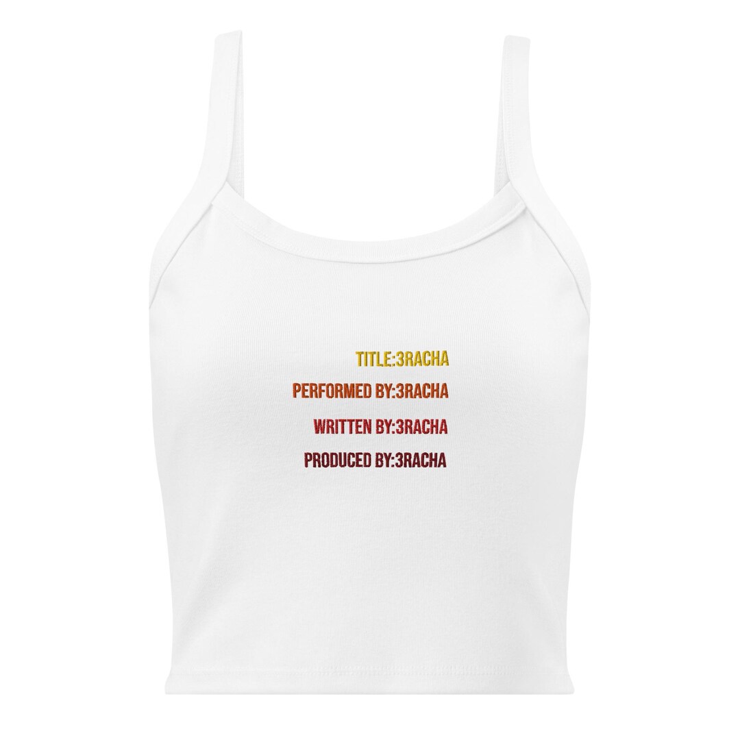 Stray Kids SKZ 3RACHA Embroidered Cropped Tank Top - Etsy
