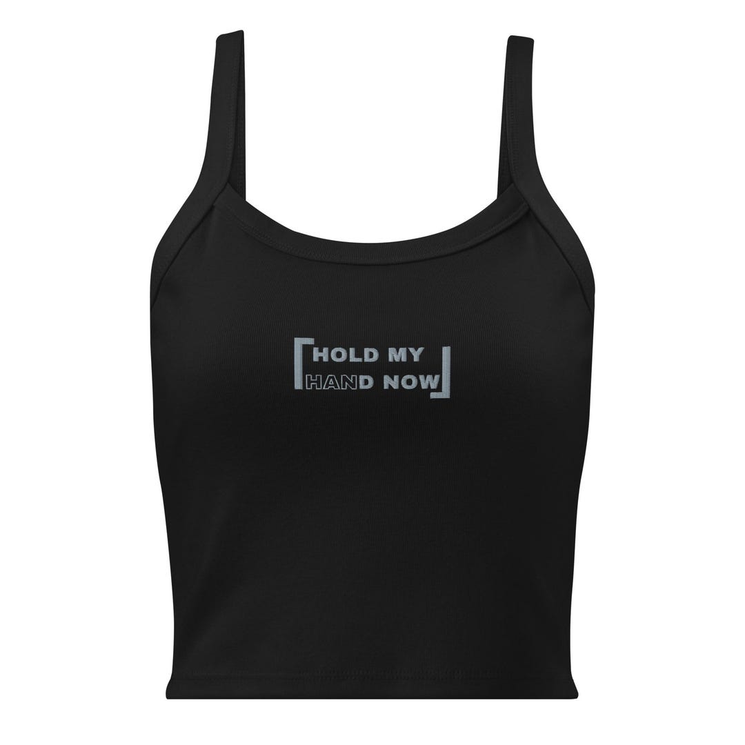 Stray Kids Han Jisung Hold My Hand Now Embroidered Cropped Tank Top ...