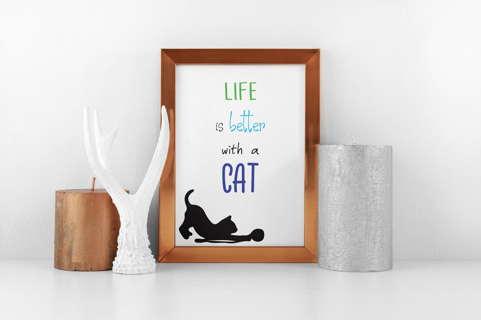 Life is Better With a Cat Print - Etsy