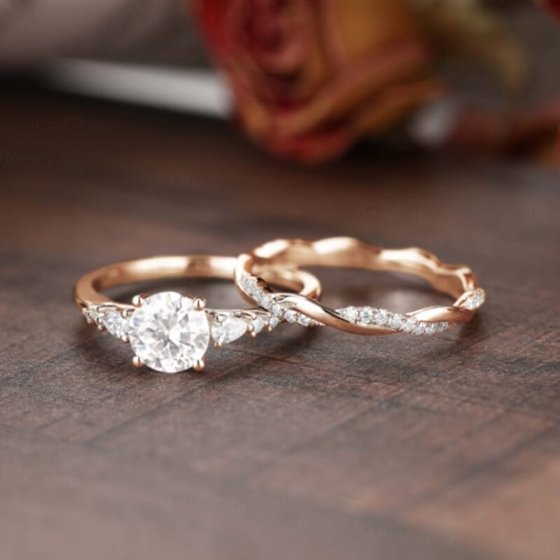 Engagement Ring Set - Etsy