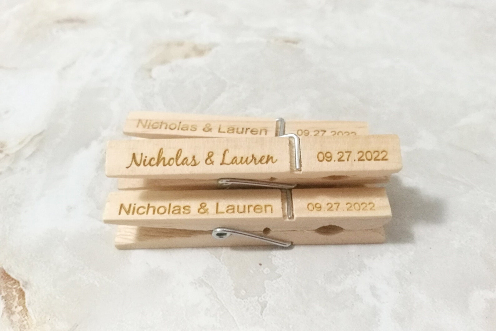 Personalized Wooden Clothespins Wedding Clothespins Party Favor ...
