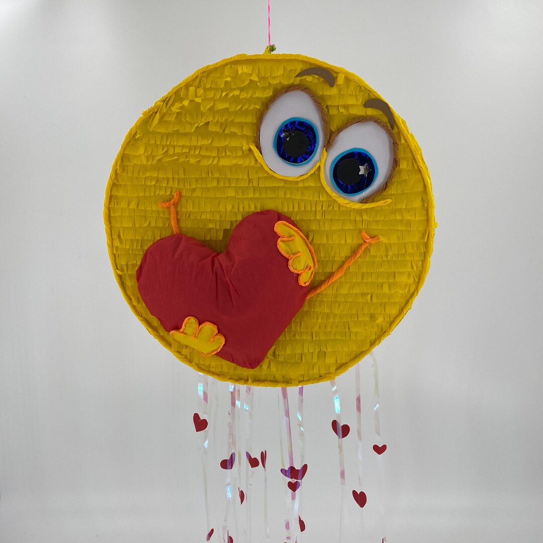 Heart Emoji Piñata: Anniversary, Engagement, Valentine's Party - Etsy