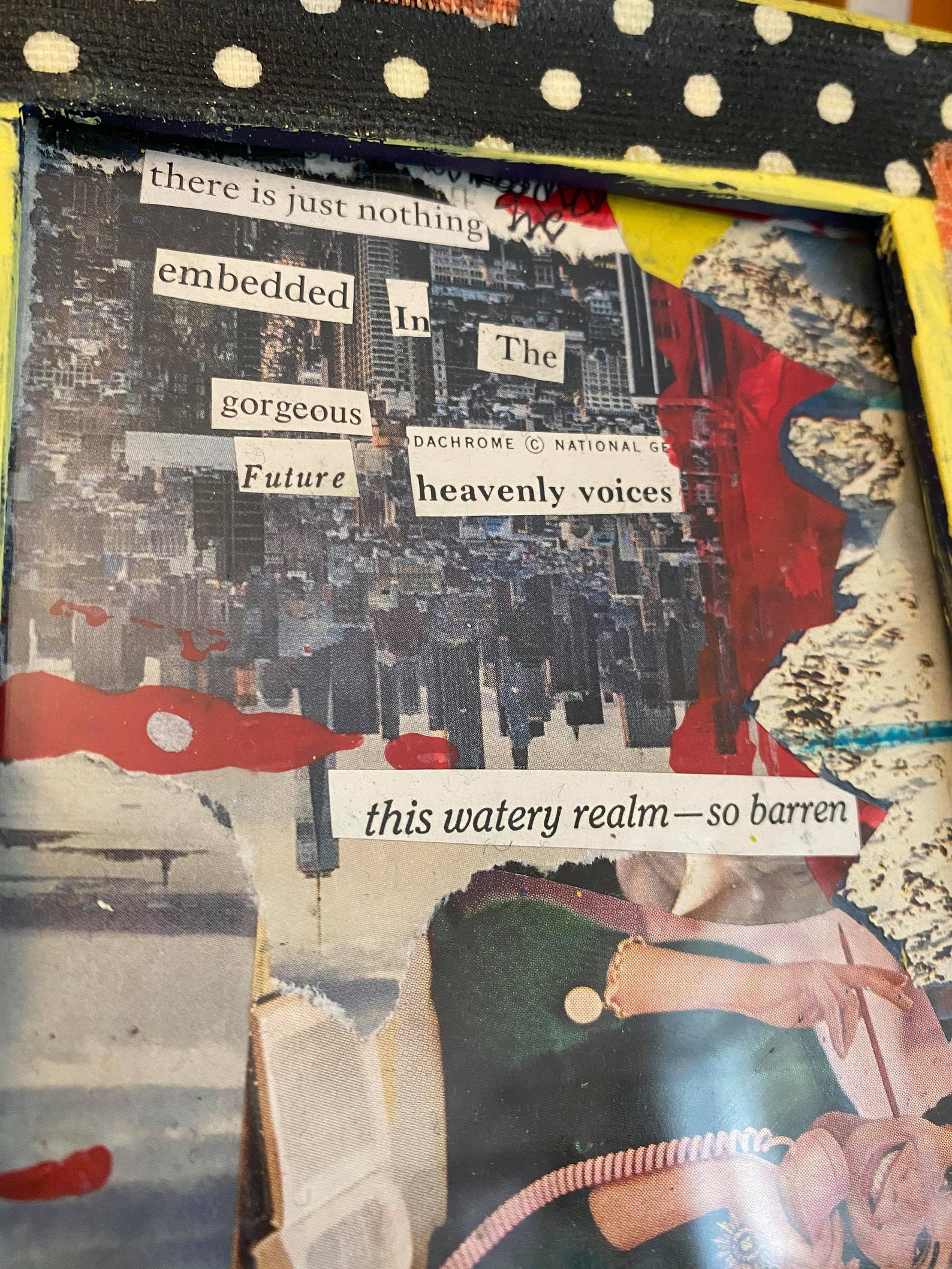 Upcycled National Geographic Collage Ft. Found Poem | Etsy