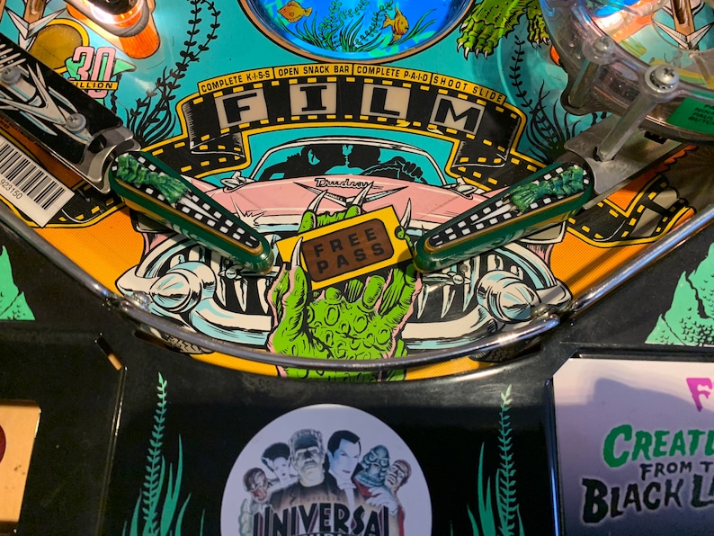 Creature From the Black Lagoon Pinball Mod Custom Flipper Bat - Etsy