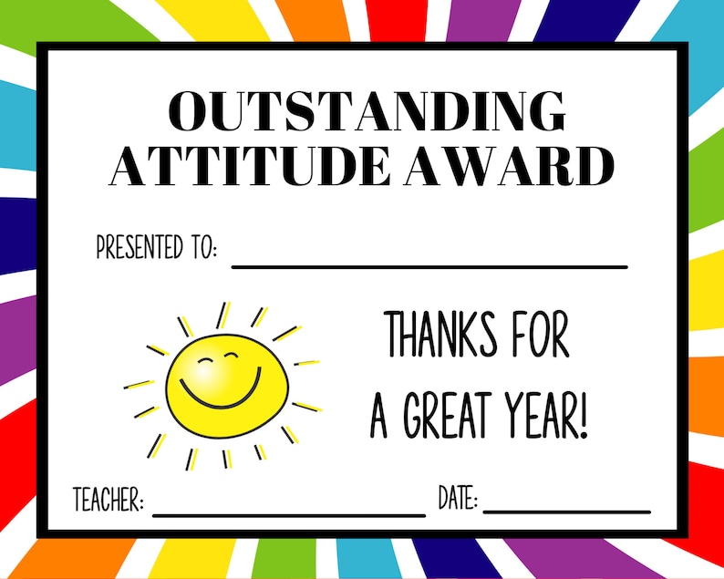 End of School Award Certificates | Set of 40 Editable Certificates - Etsy