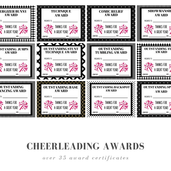 Cheerleading Superlative Certificates - Etsy