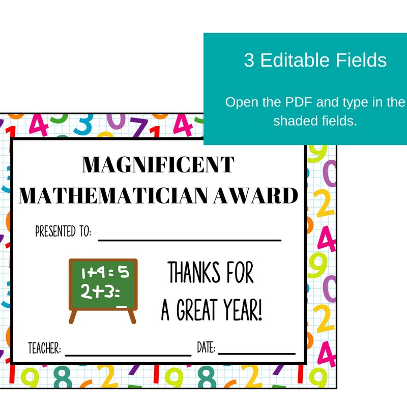 Award Certificate - Etsy