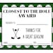 Golf Award Certificates End of Season Digital Download Printables - Etsy