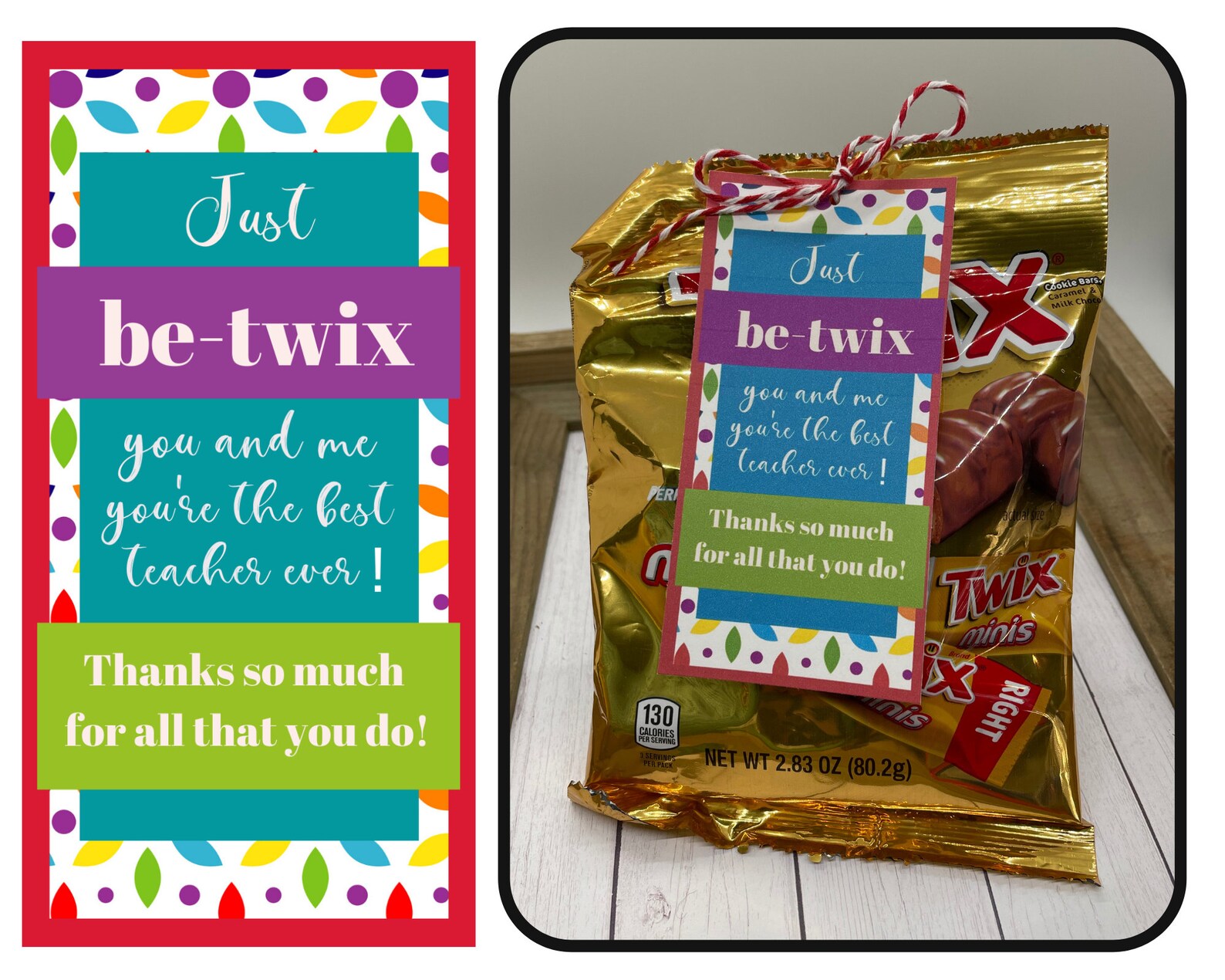 Twix Candy Printable Tags Thank You Candy Tags Thank You - Etsy
