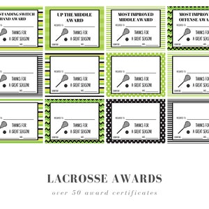 Lacrosse Award Certificates - Etsy