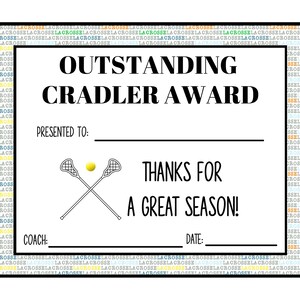 Lacrosse Award Certificates - Etsy