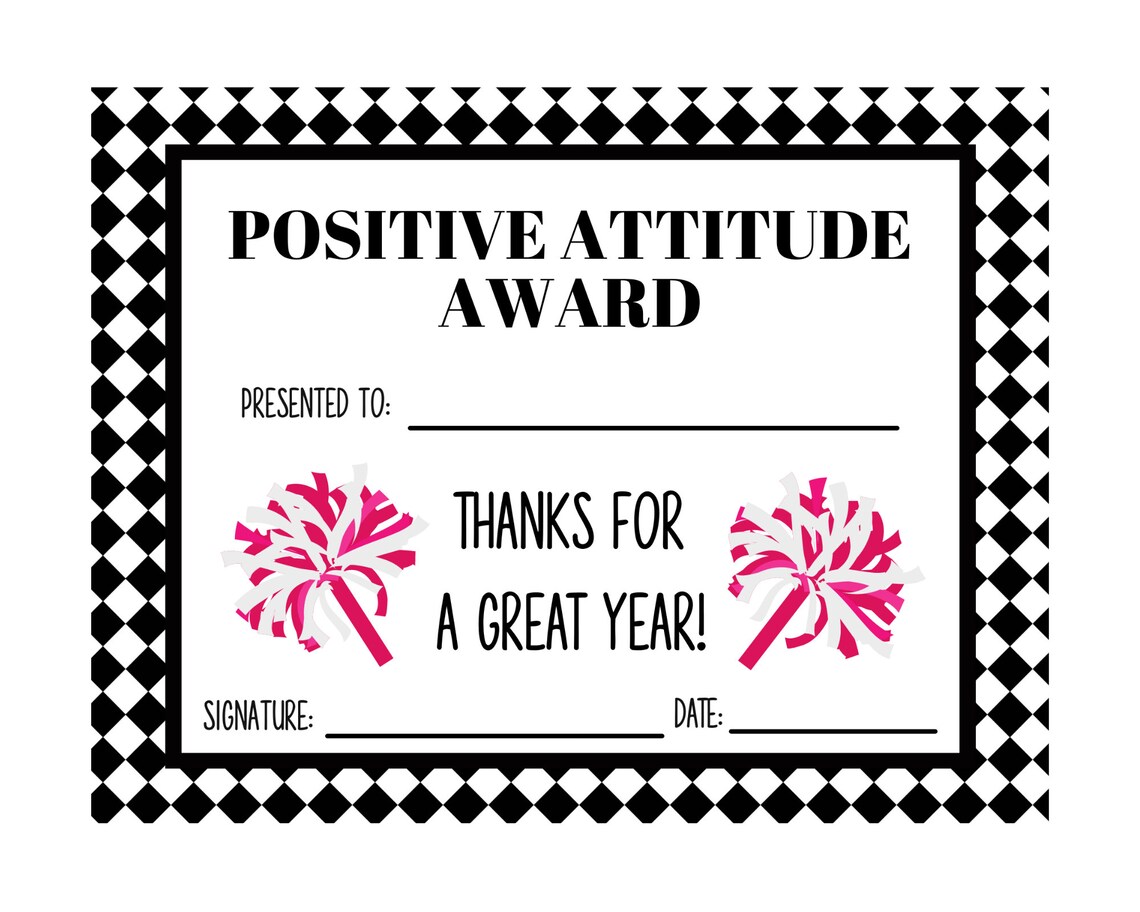Cheerleading Award Certificates | Cheer Award Certificates - Etsy