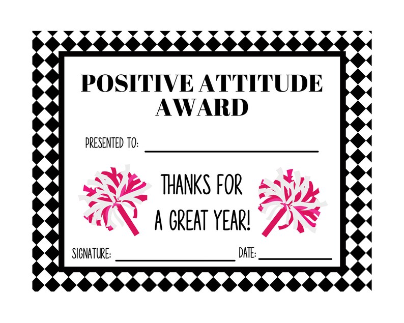 Cheerleading Award Certificates | Cheer Award Certificates - Etsy