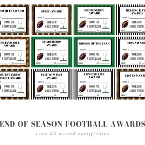 End of Season Football Award Certificates | 30+ Football Certificates ...
