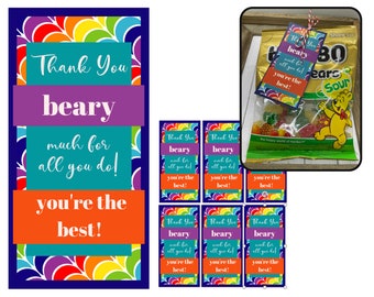 Gummy Bear Thank You | Etsy