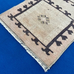 1x2 Mini Rug, Handmade Rug, Oriental Rug, Home Decor Rug, Antique Rug ...