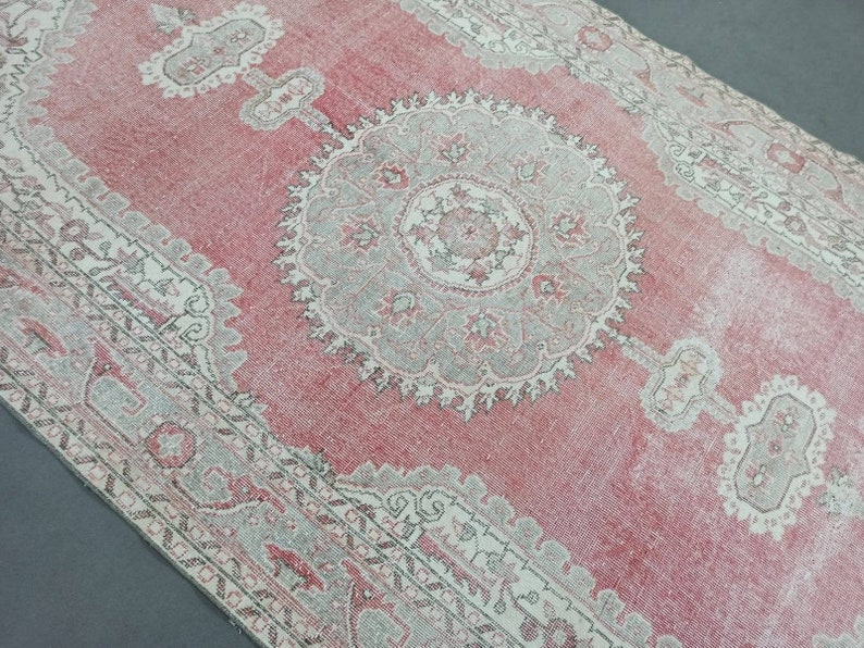 Turkish Handmade Pink Carpet/ Wool and Cotton Rugs /boho - Etsy