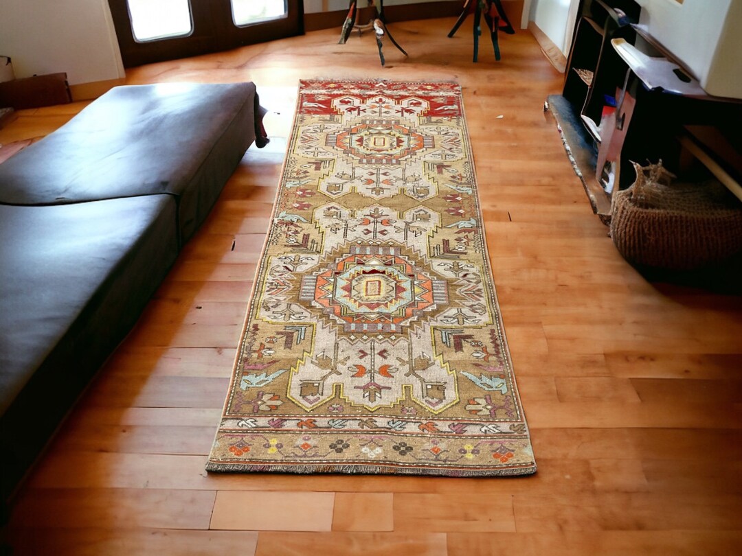 2x7 Neutral Runner Rug, Small Runner Rug, Home Decor Rug, Antique Rug ...