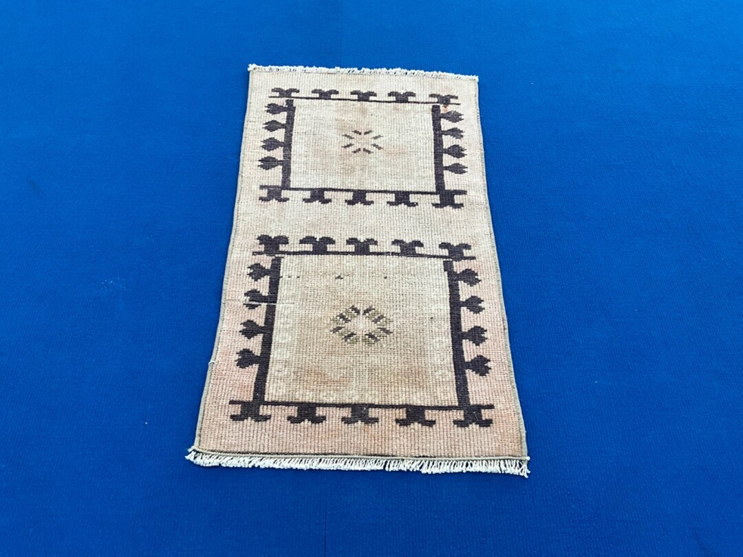 1x2 Mini Rug, Handmade Rug, Oriental Rug, Home Decor Rug, Antique Rug ...