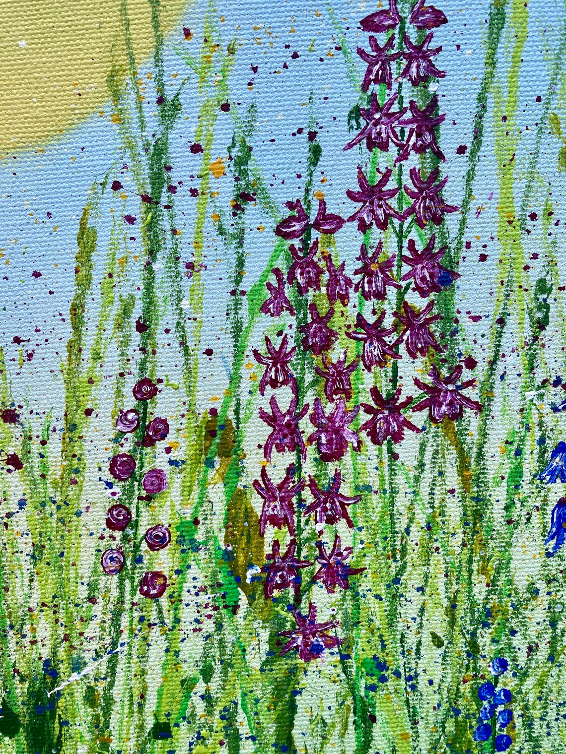 Spring Verge - Acrylic Painting on Canvas of Spring Flowers - Etsy