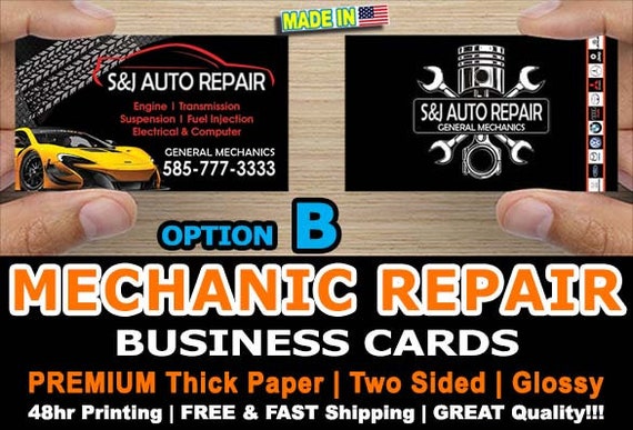 Auto Repair Business Cards