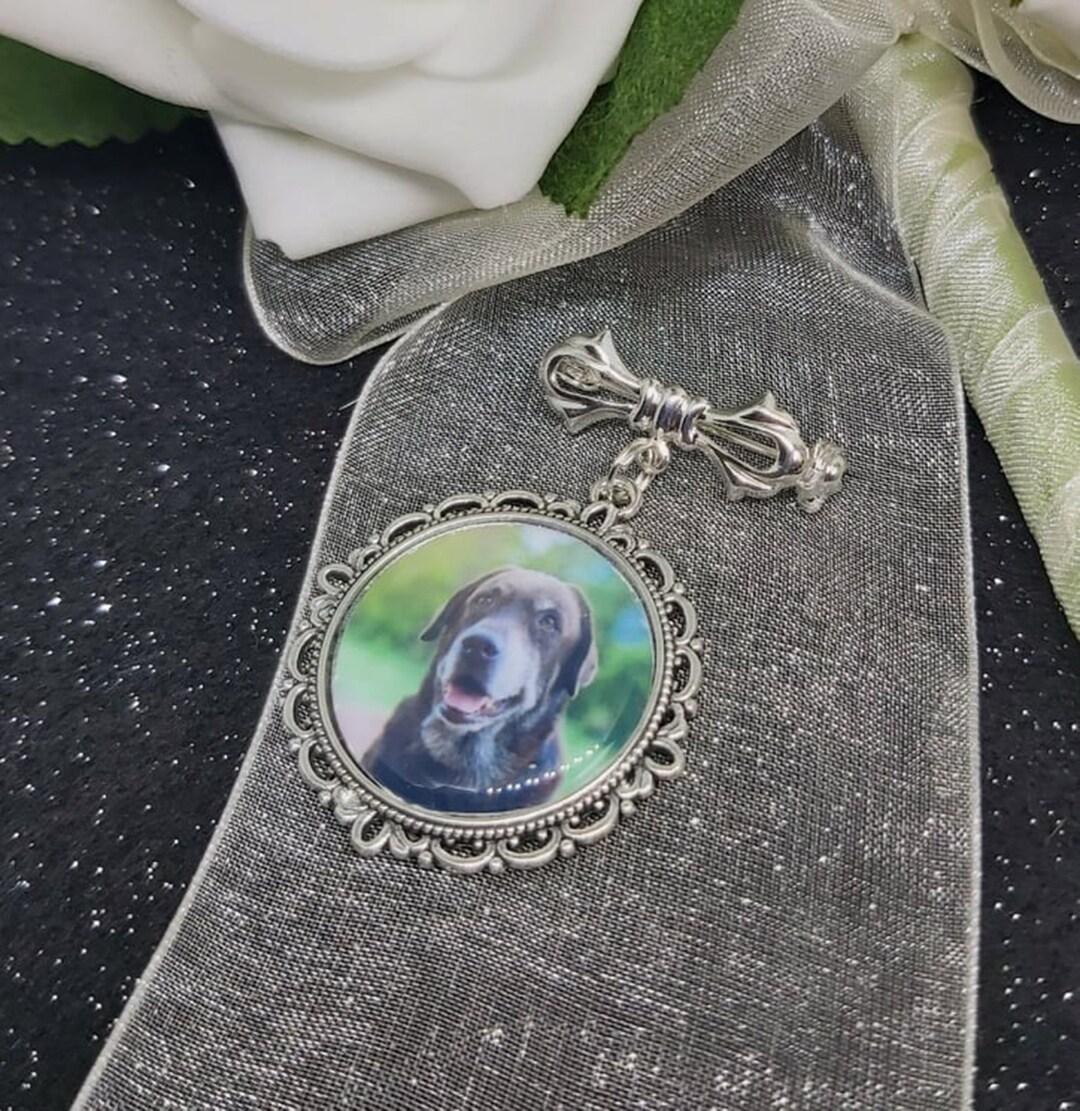Pet Photo Pin Badge, Lapel Pin, Keepsake, Dog, Cat, Rat, Horse, Rabbit ...