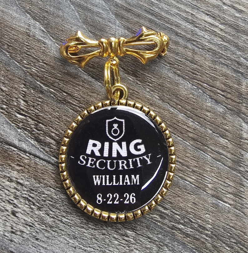 Personalized Ring Bearer Pin Badge: Wedding Keepsake, Page Boy Gift - Etsy