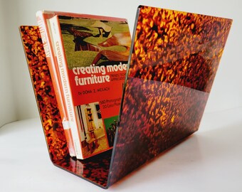 Lucite Magazine Holder | Etsy