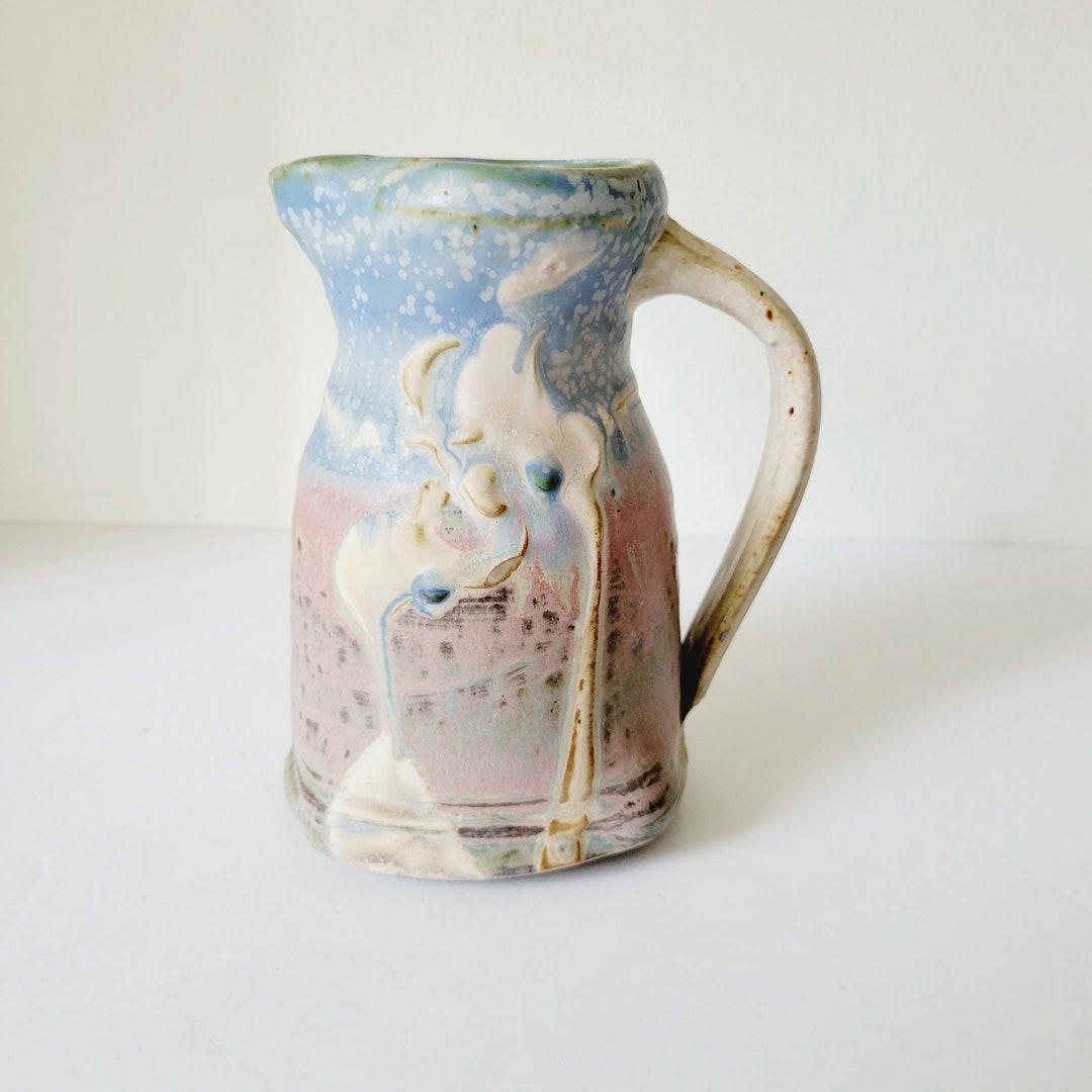 Jerry Kessler Signed Studio Pottery Pastel Glazed Pitcher. - Etsy
