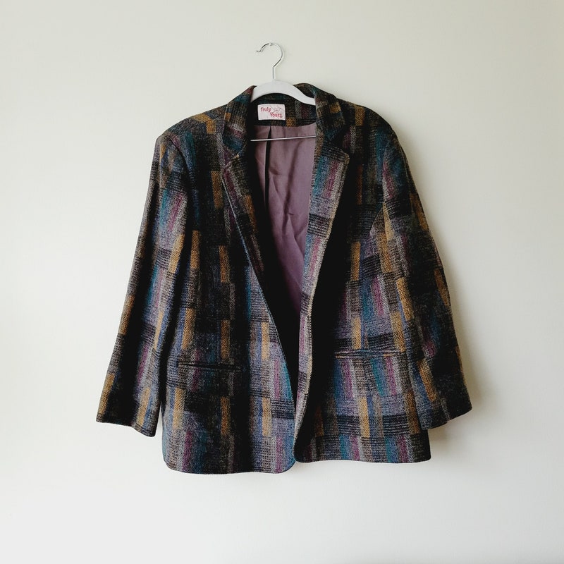 Patchwork Blazer - Etsy