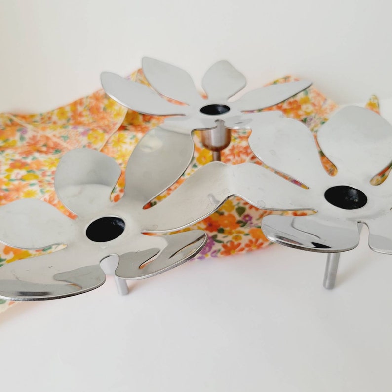Vintage Ikea Monika Mulder Stockholm Stainless Steel Flower Candelabra ...