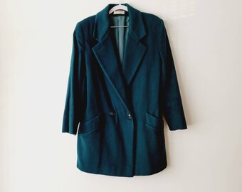 Forest Green Pea Coat - Etsy
