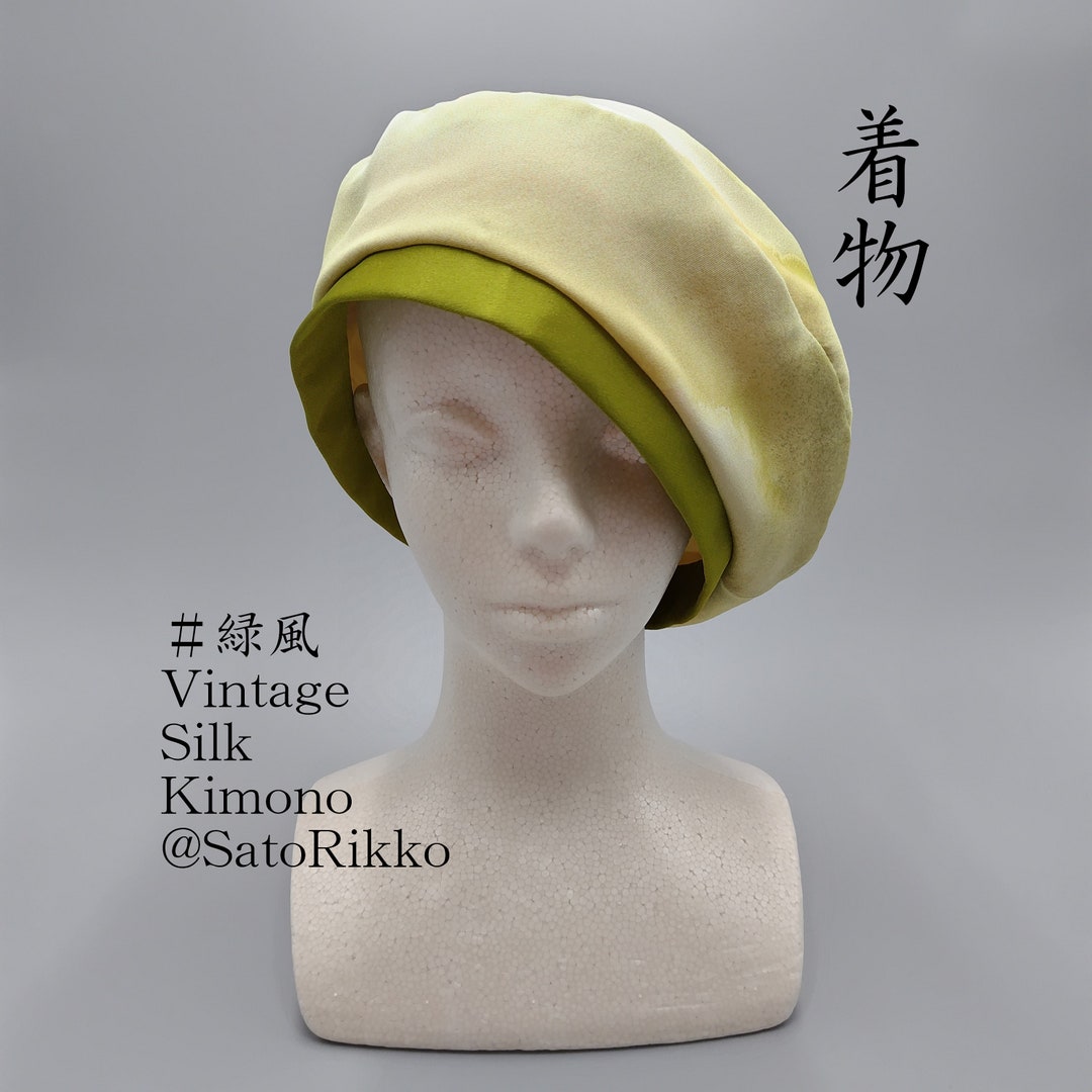 Beautiful Silk Kimono Beret, One Size Fits All 60cm 23.6inch, Kimono ...