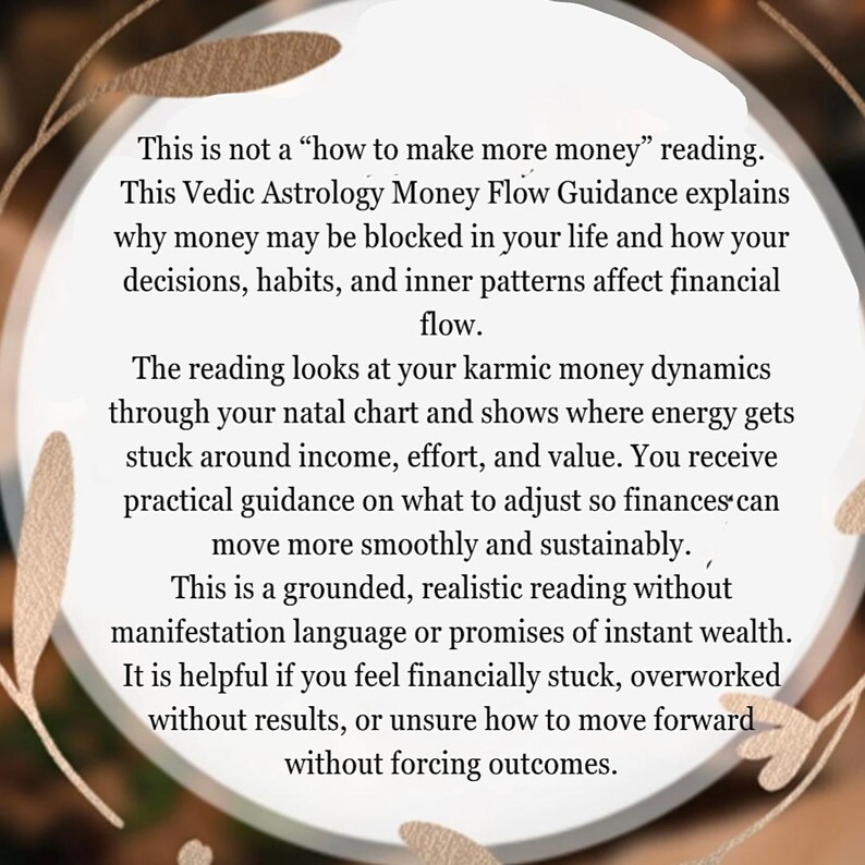 Money Flow - Vedic Astrology Guidance | Wealth Reading | Financial ...