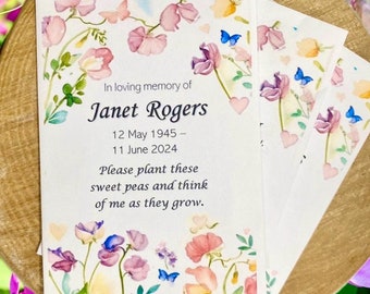 Personalized Teacher Forget Me Not Seed Gift, End of Year Teacher Gift ...