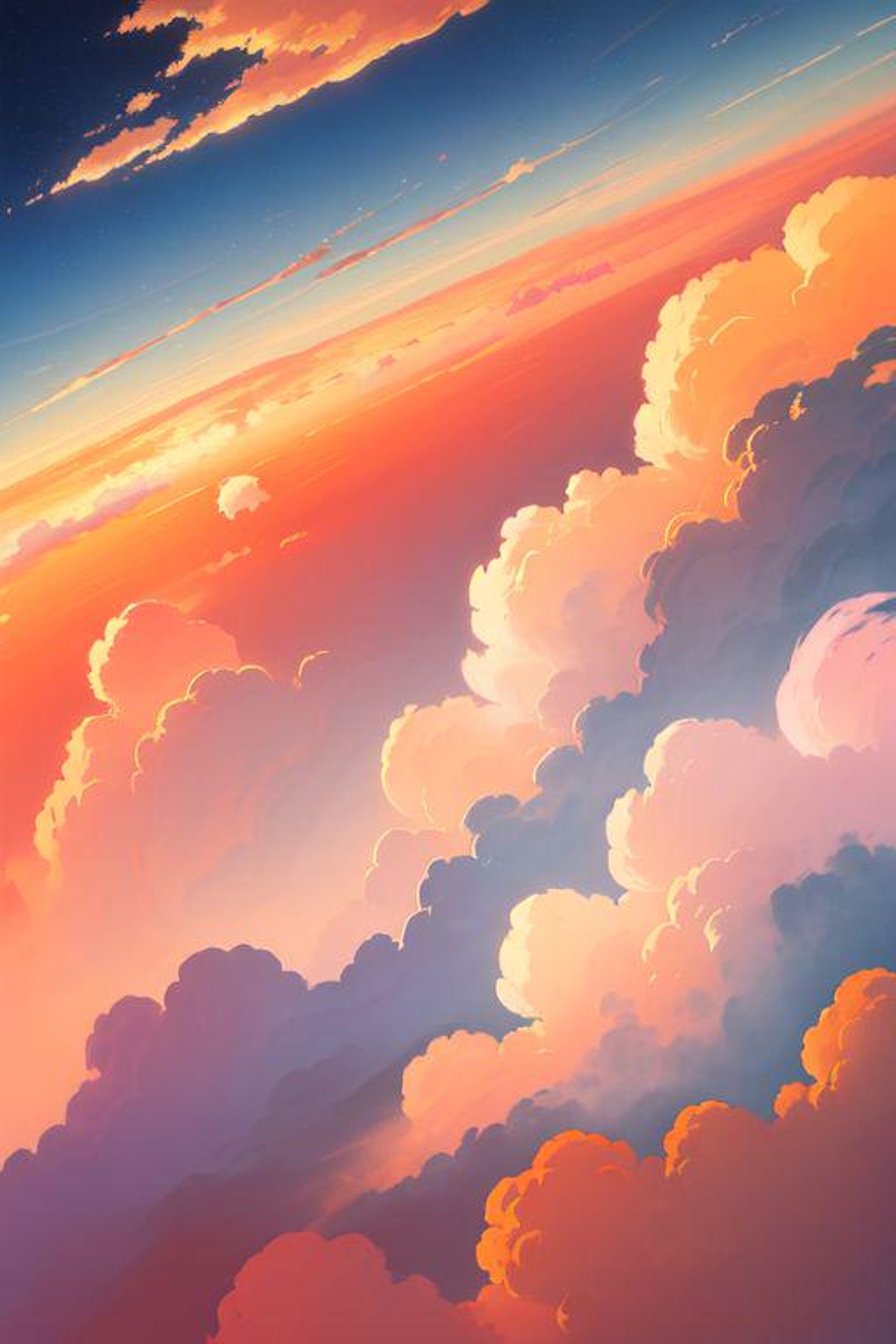 Orange Sunset Wallpaper - Etsy