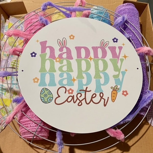 Easter Wreath Sign - Etsy