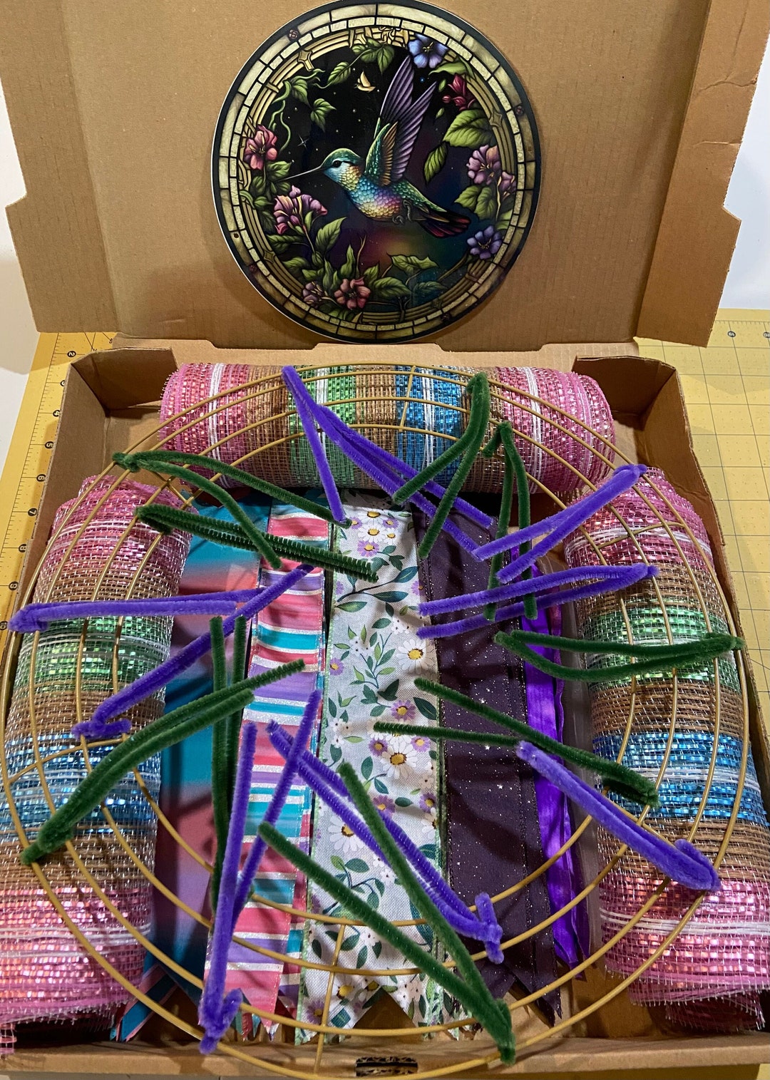 Hummingbird Wreath Kit Make Your Own Wreath Kit Bird Wreath - Etsy