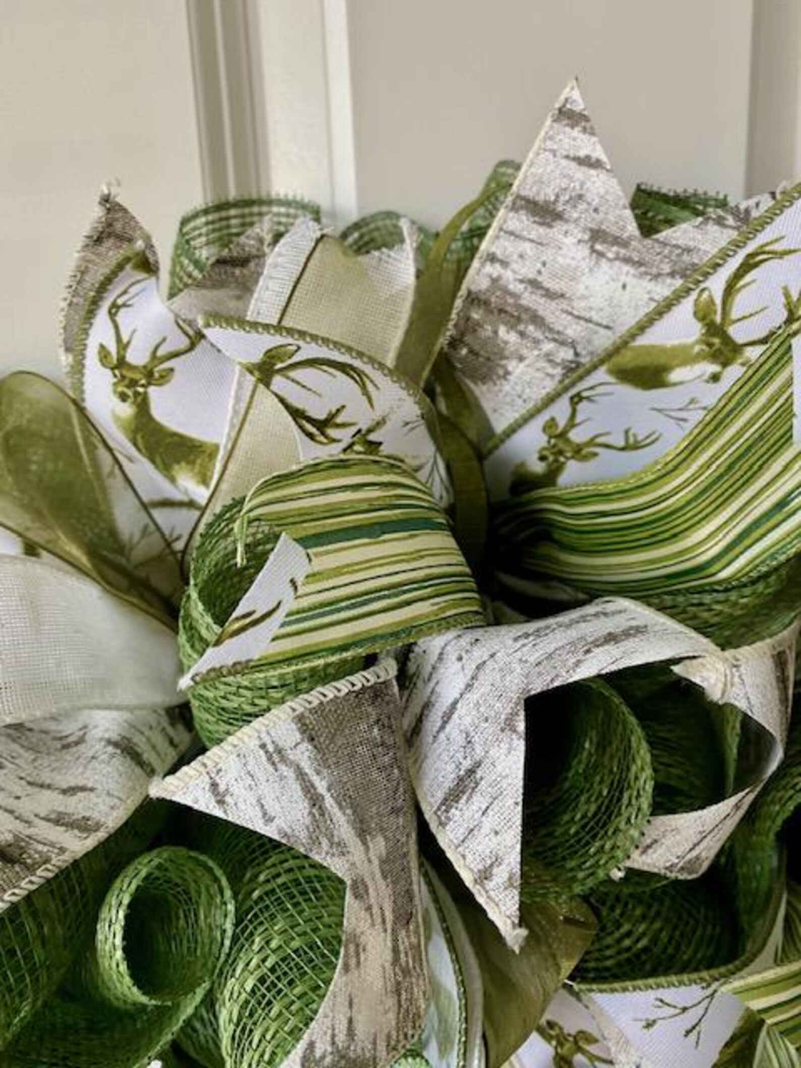 Hunting Wreath, Deer Hunting Wreath, Deer Wreath, Camo Green Wreath ...