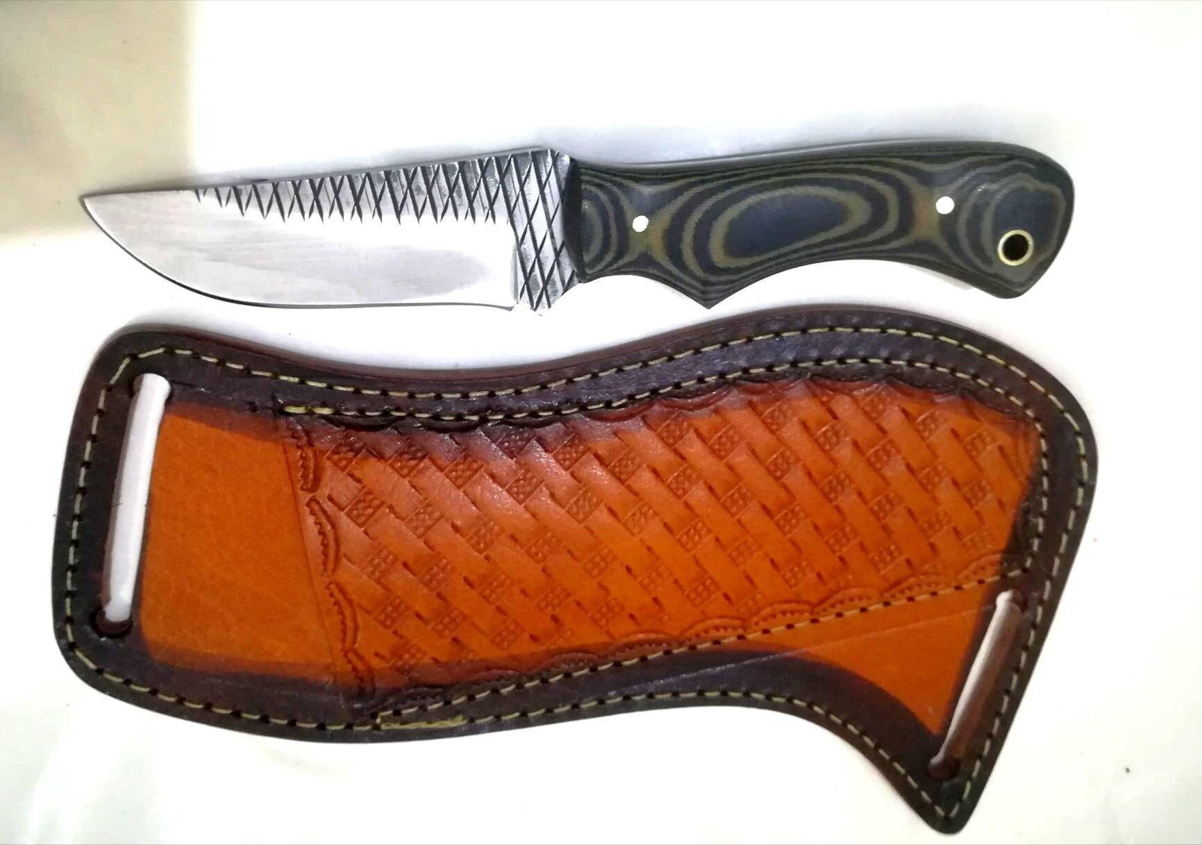Custom Hand Made Full Tang Farrier Rasp Steel Cowboy Knife. - Etsy