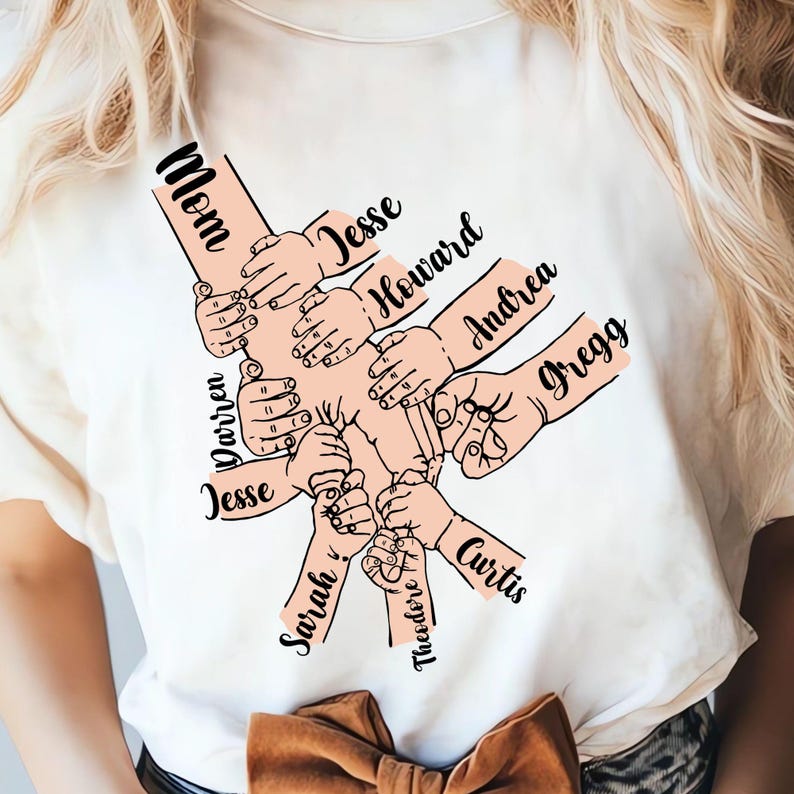 1-10 White Hands Mom/grandma and Childs Svg Png Bundle, Mother's Day ...