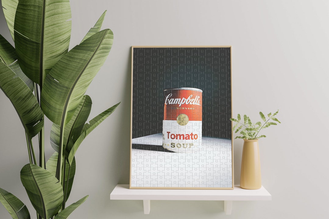 Campbell's Tomato Soup, Jigsaw Puzzle Wall Art, Pop Art Wooden Jigsaw ...