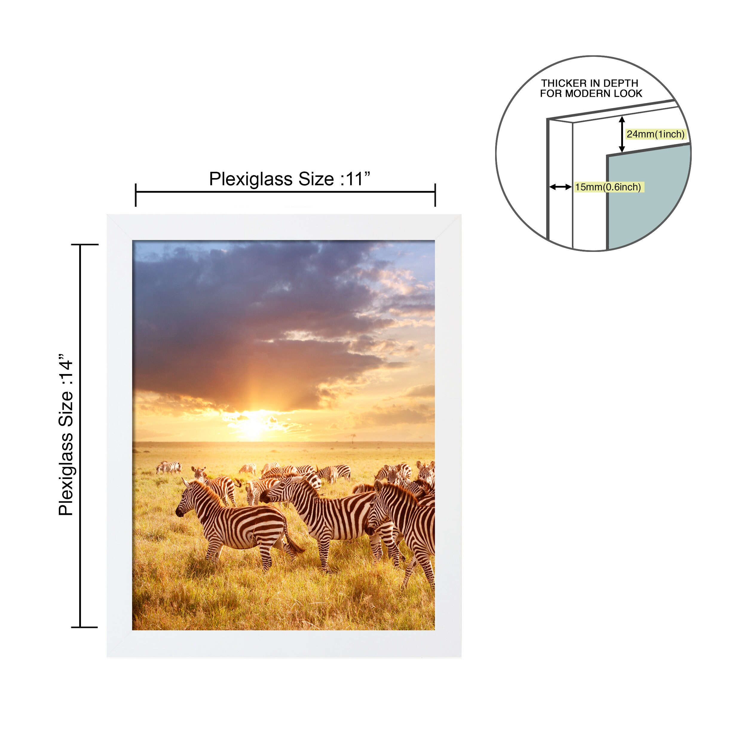 11x14 Frame Set of 4 Eco-friendly White Poster Frame 14x11 | Etsy