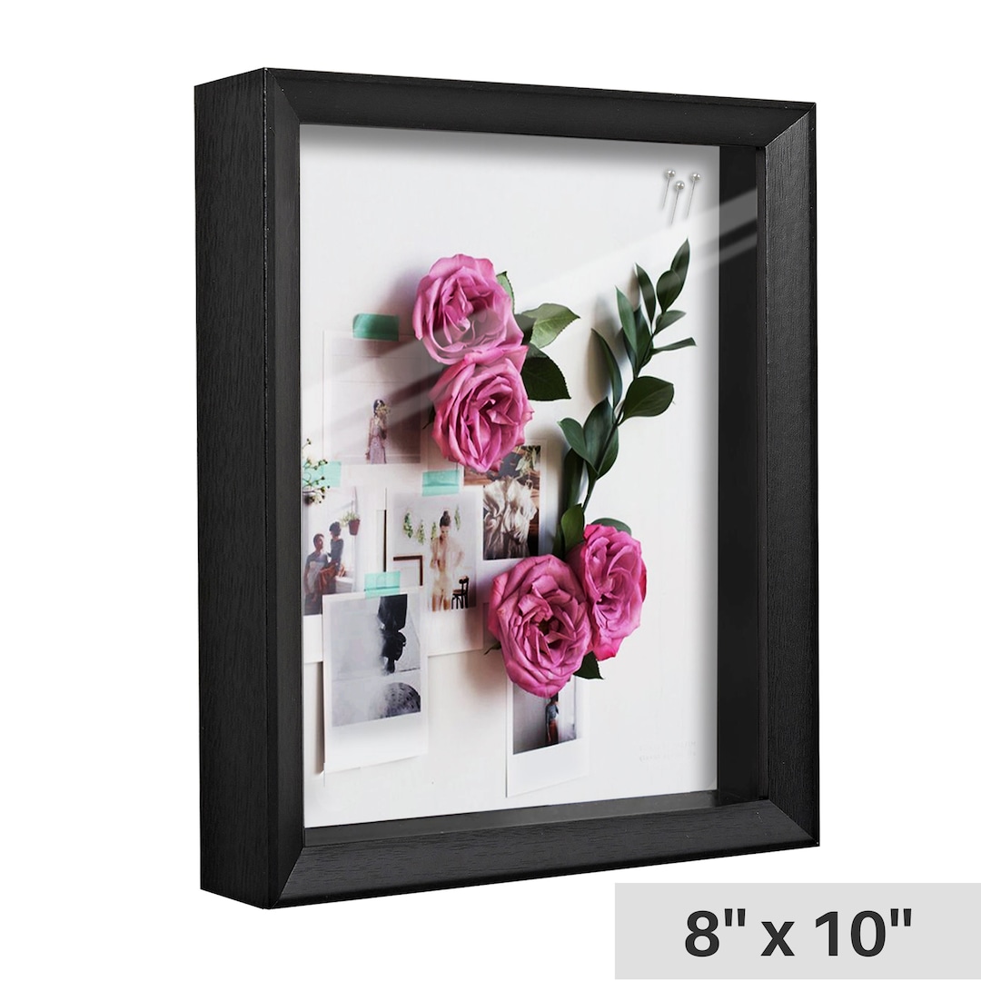8x10 Shadow Box Frame Black White Eco-friendly 10x8 Display - Etsy