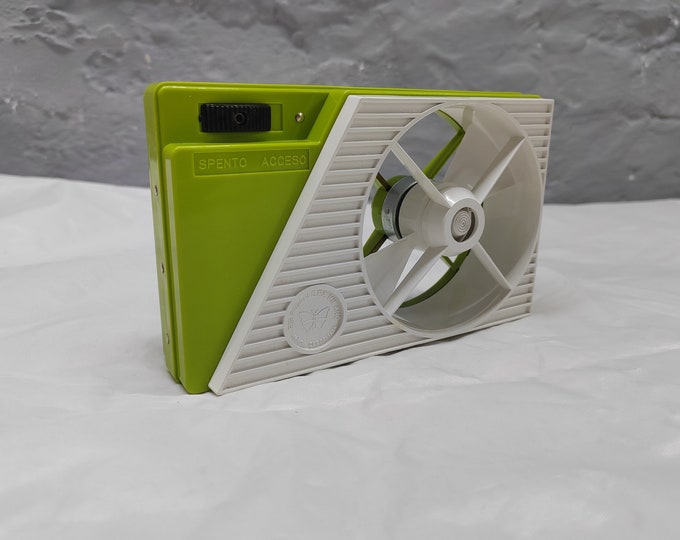 Vintage Desk Box Fan, Fratelli Pagani Milano Portable Fan From the ...