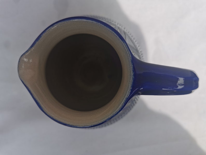 Vintage Blue Ceramic Pot Handmade West Germany 1984 - Etsy