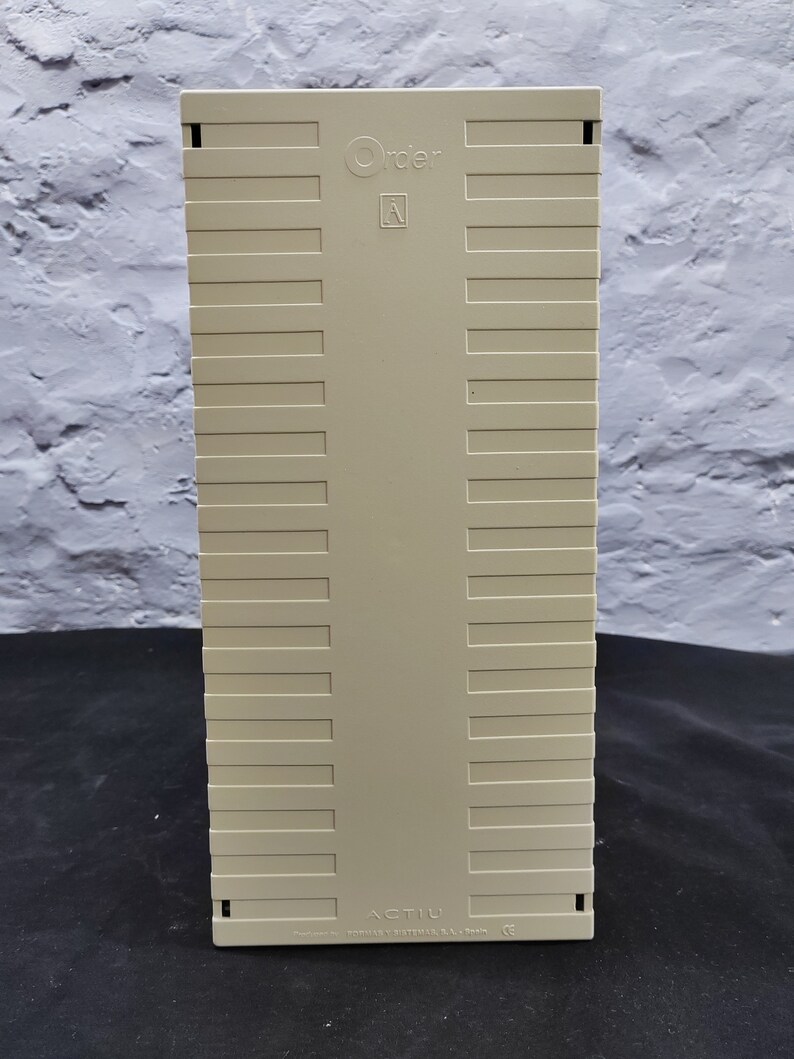 Retro CD System Rack Made by Actiu Spain CD Case 20 Cds Storage Holder ...