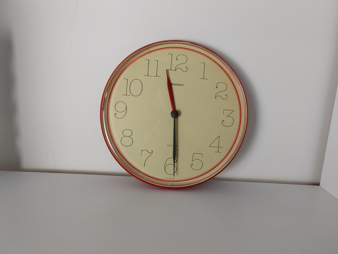 Vintage Staiger Wall Clock From West Germany Space Age Atomic Mid ...